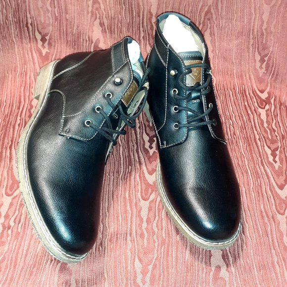 Hawker Rye | Shoes | Hawker Rye Mens Black Frausen Contrast Stitch ...